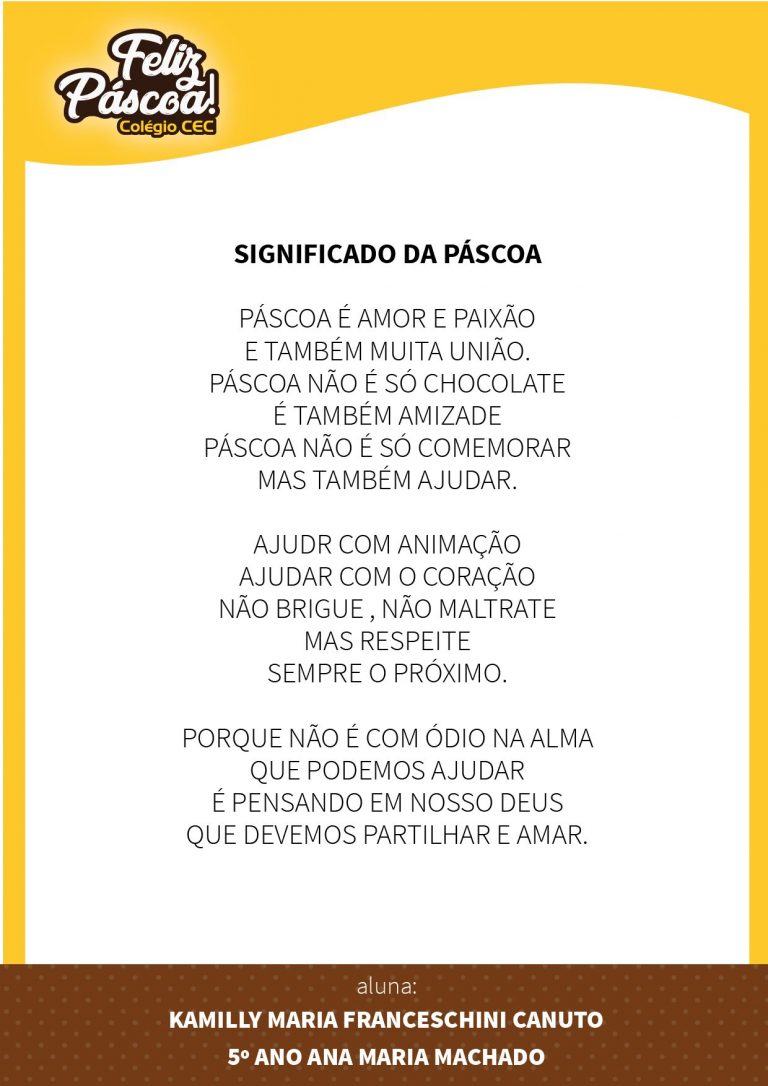 Poesias de Páscoa